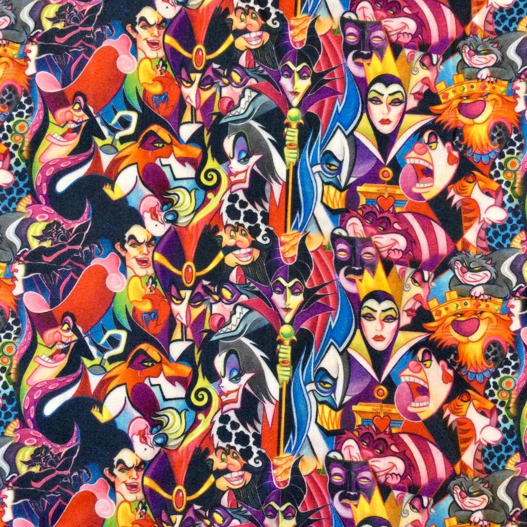Villains Character Fabric - Etsy
