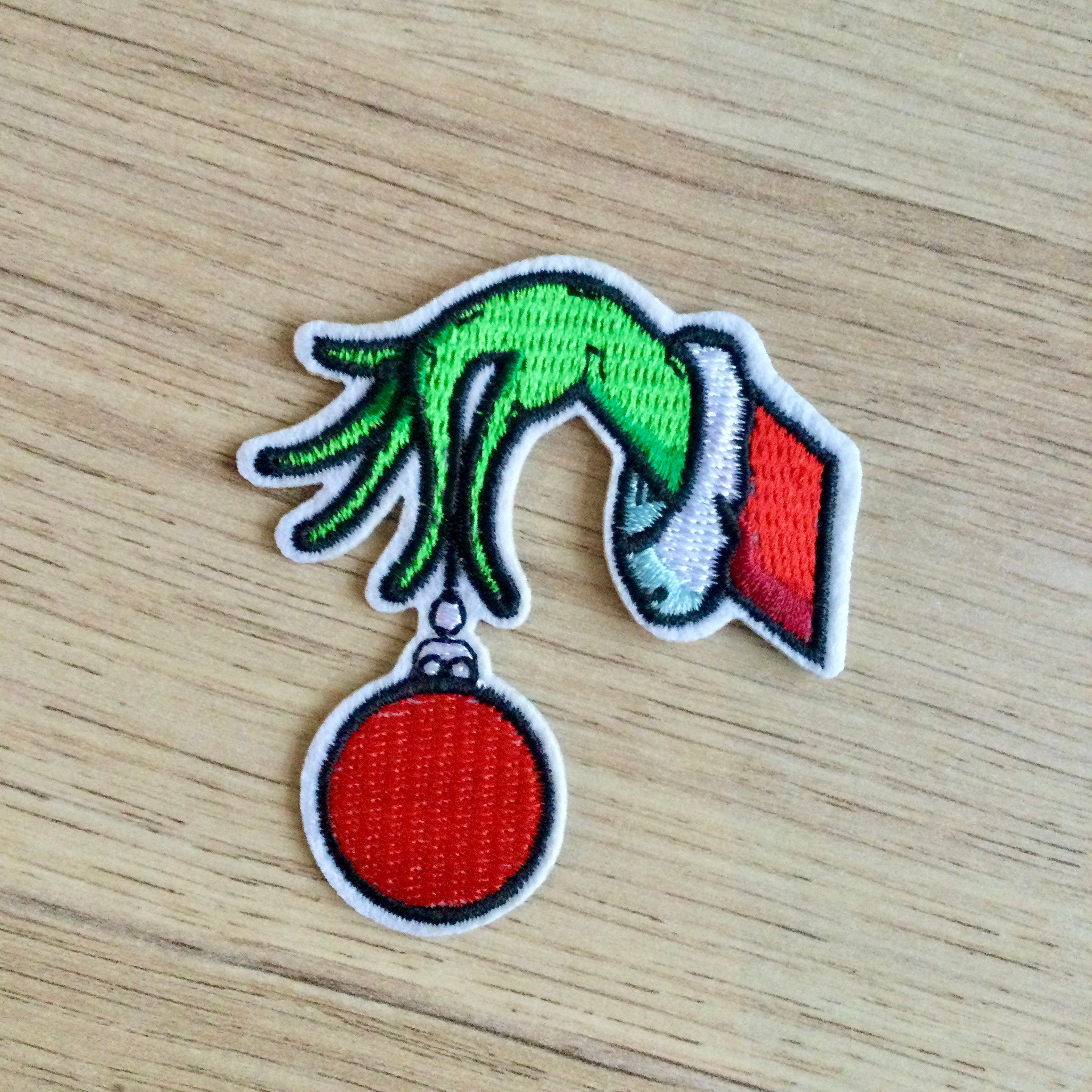 Grinch Embroidered Patch - Etsy