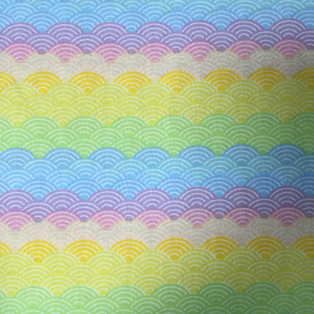 Pastel Rainbow Scallop Fabric - Etsy