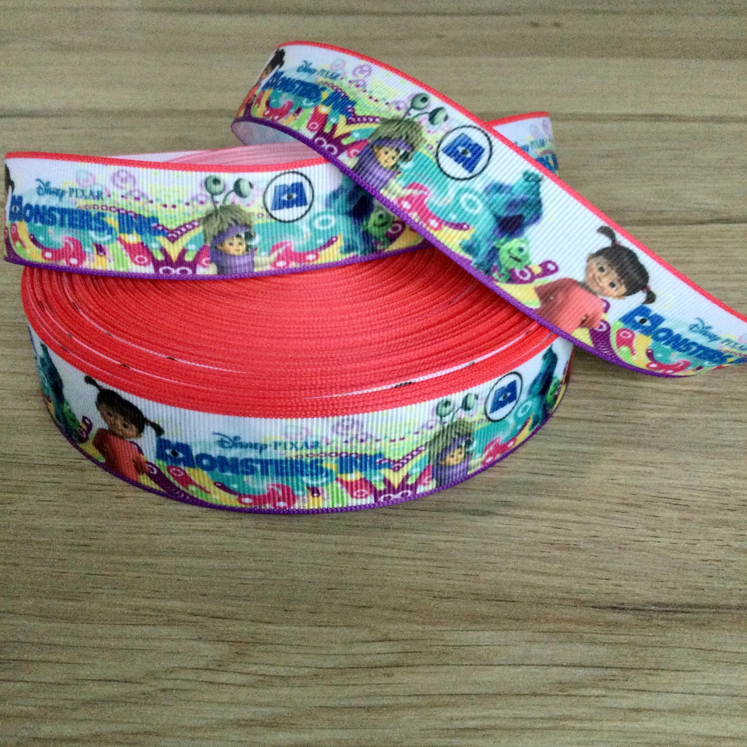 Monsters Inc Grosgrain Character Ribbon | Etsy
