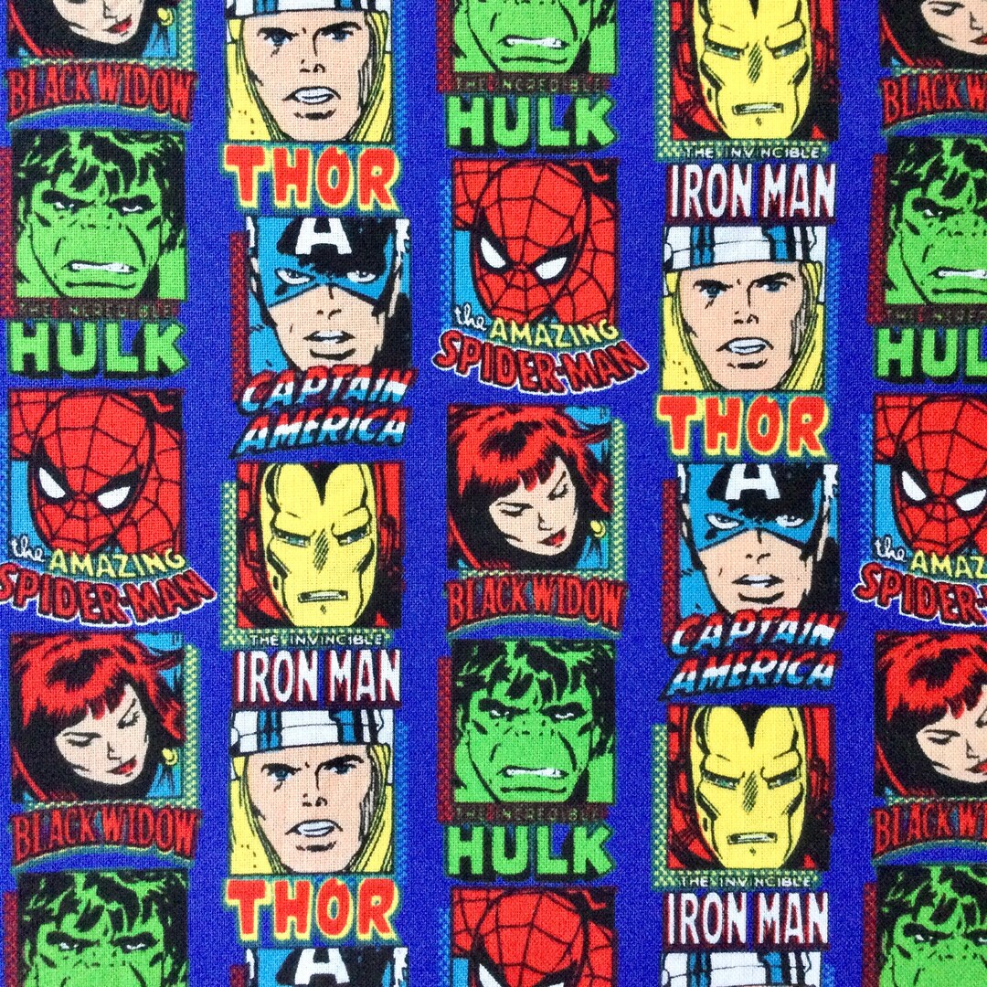 Avengers Character Fabric - Etsy