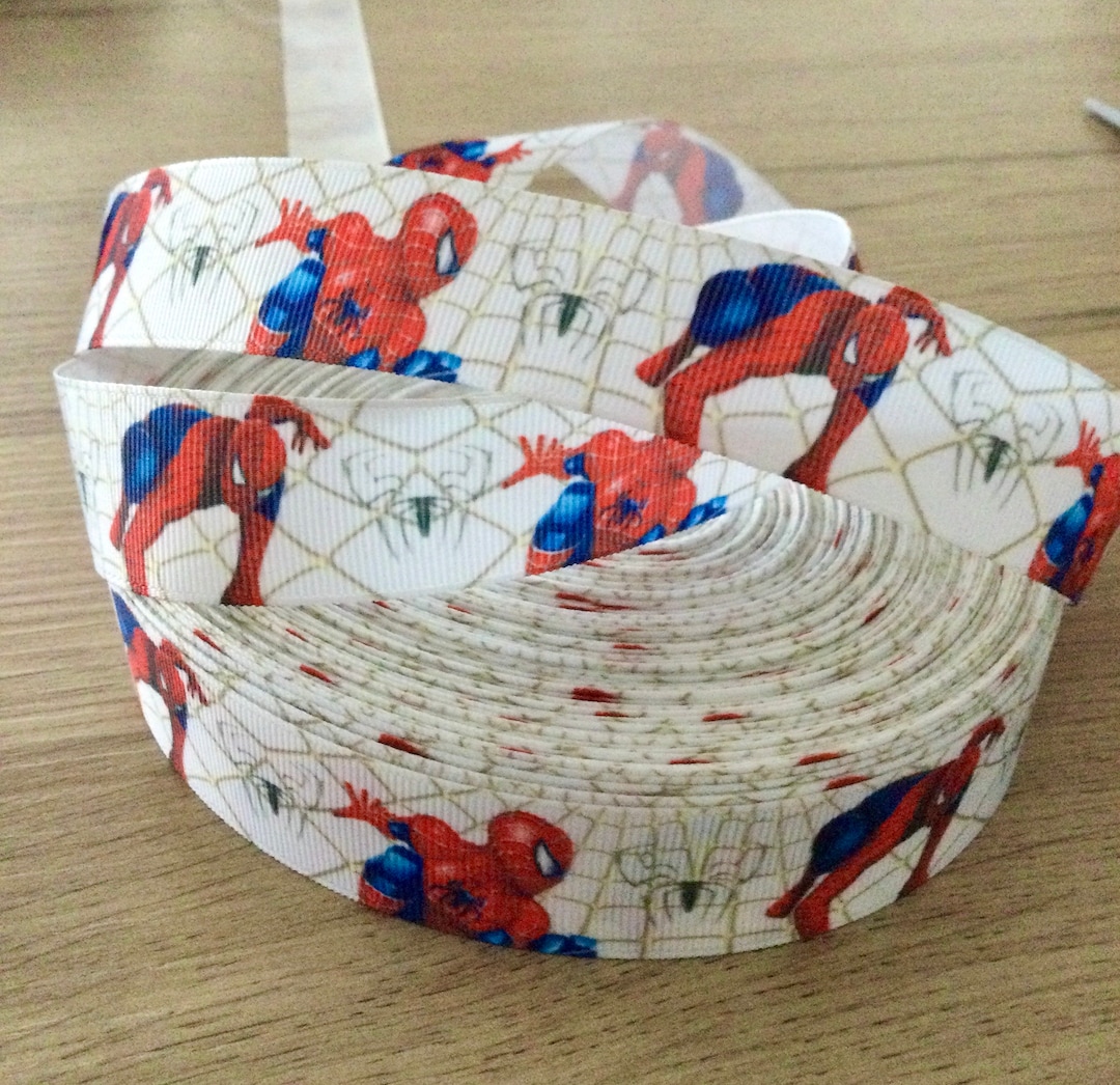 Spiderman Grosgrain Character Ribbon - Etsy