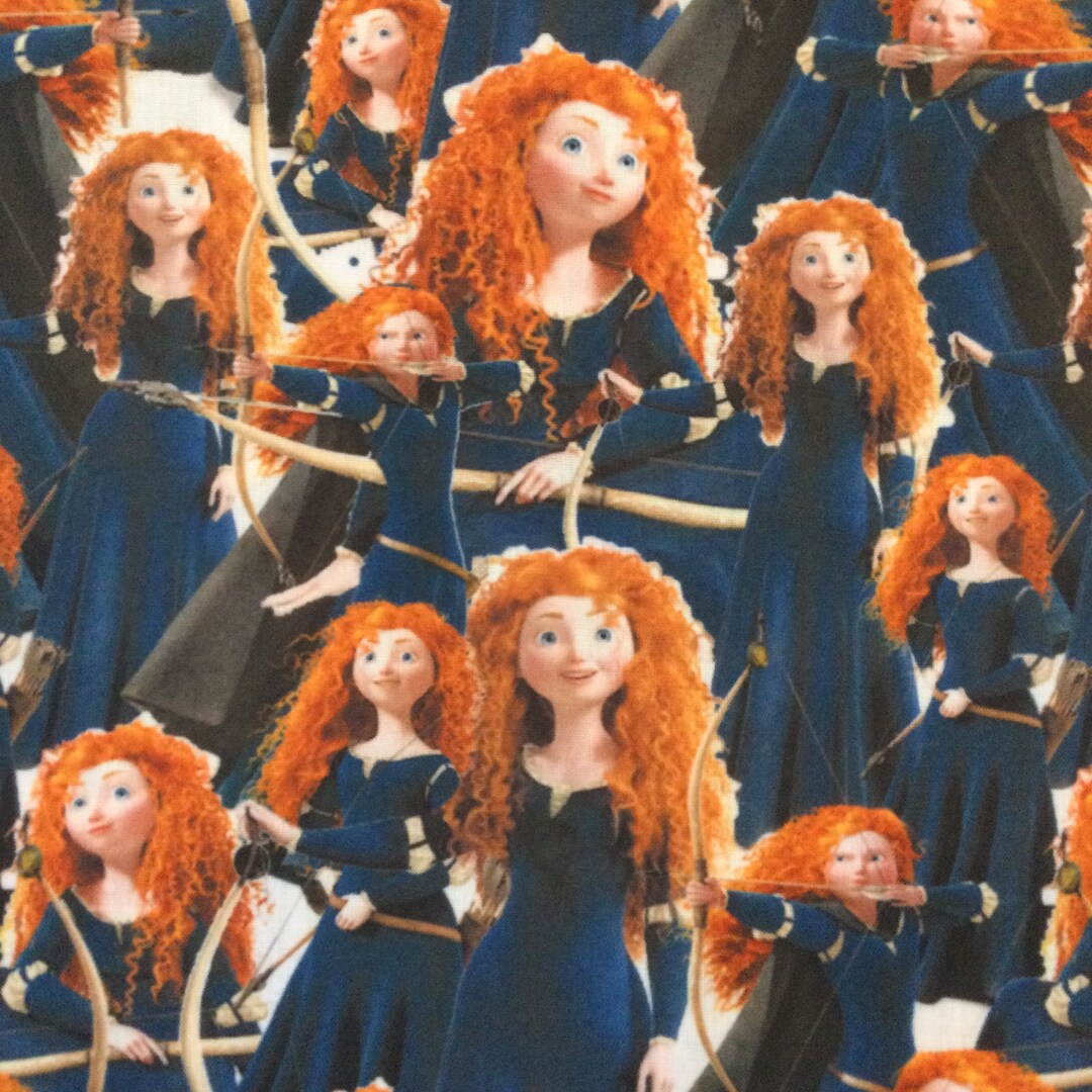 Offcut Brave Princess Merida Character Fabric - Etsy