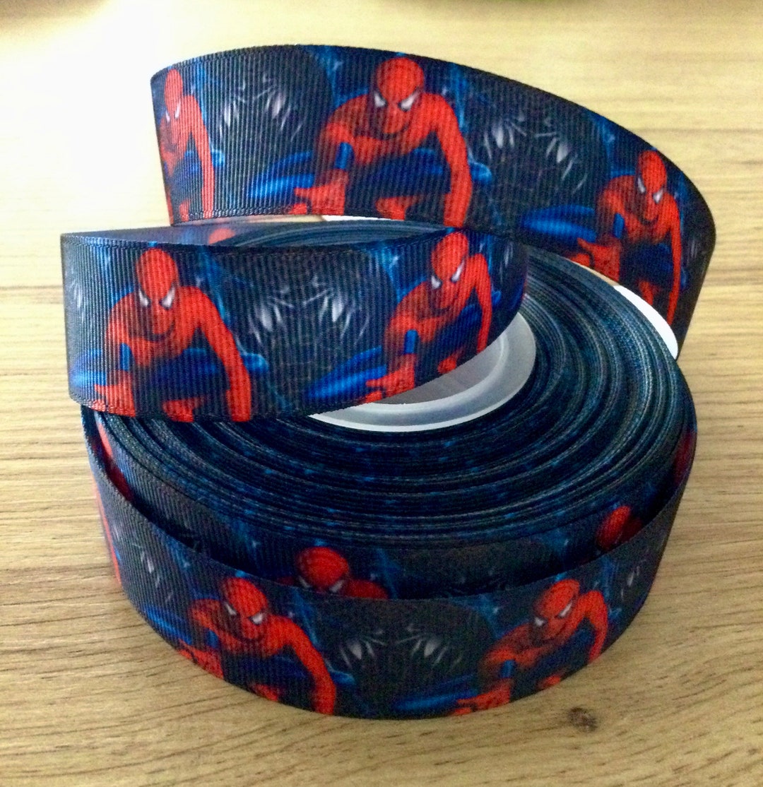 Spiderman Grosgrain Character Ribbon - Etsy