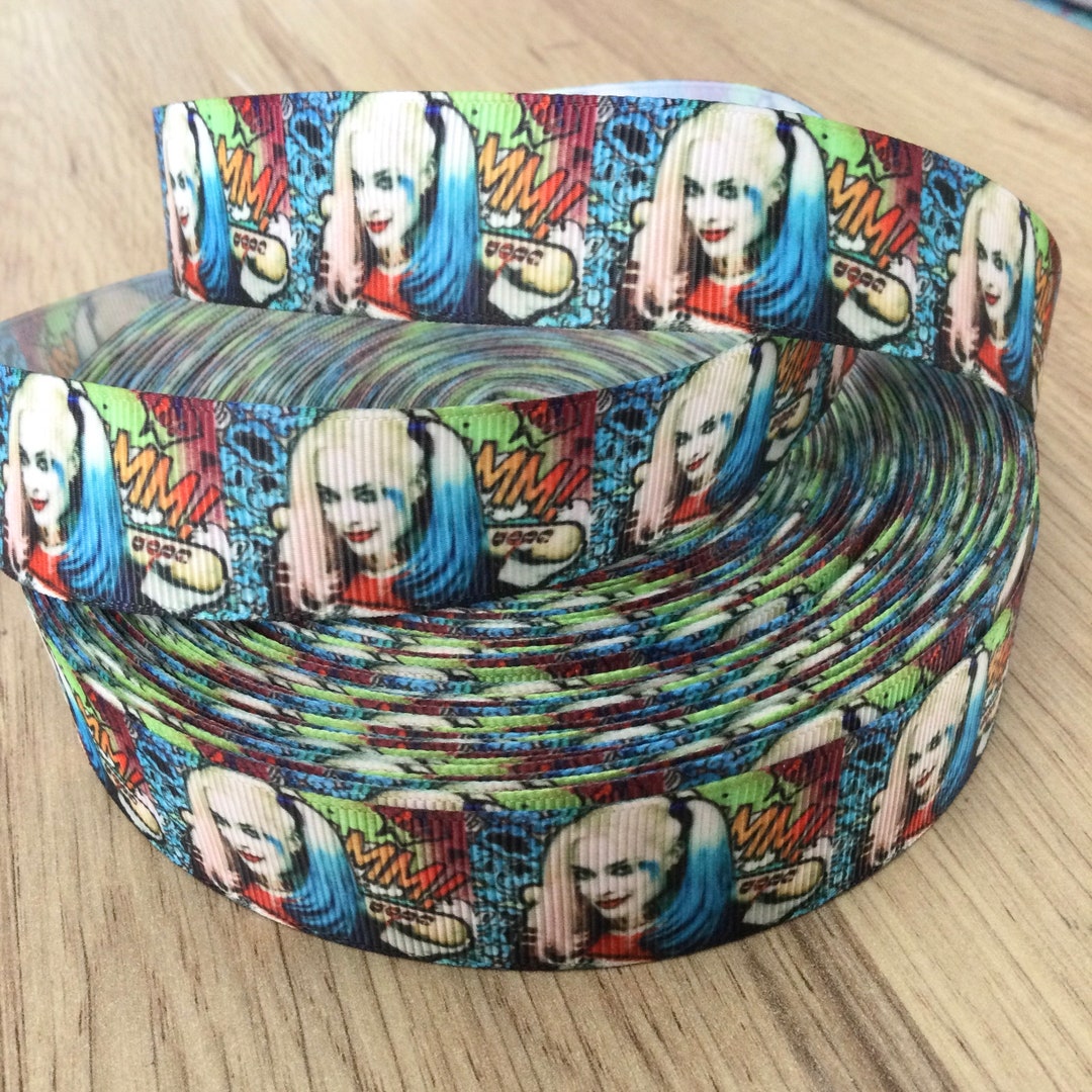 Harley Quinn Grosgrain Character Ribbon - Etsy