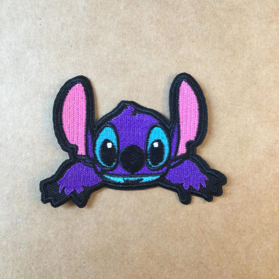 Purple Stitch Embroidered Patch - Etsy
