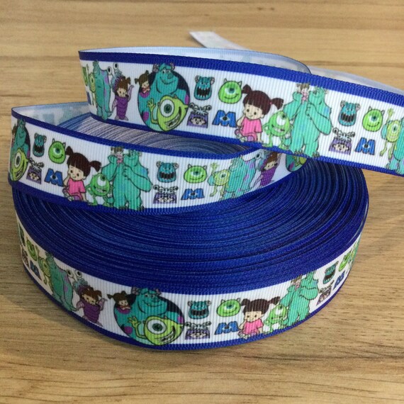 Monsters Inc Grosgrain Character Ribbon | Etsy