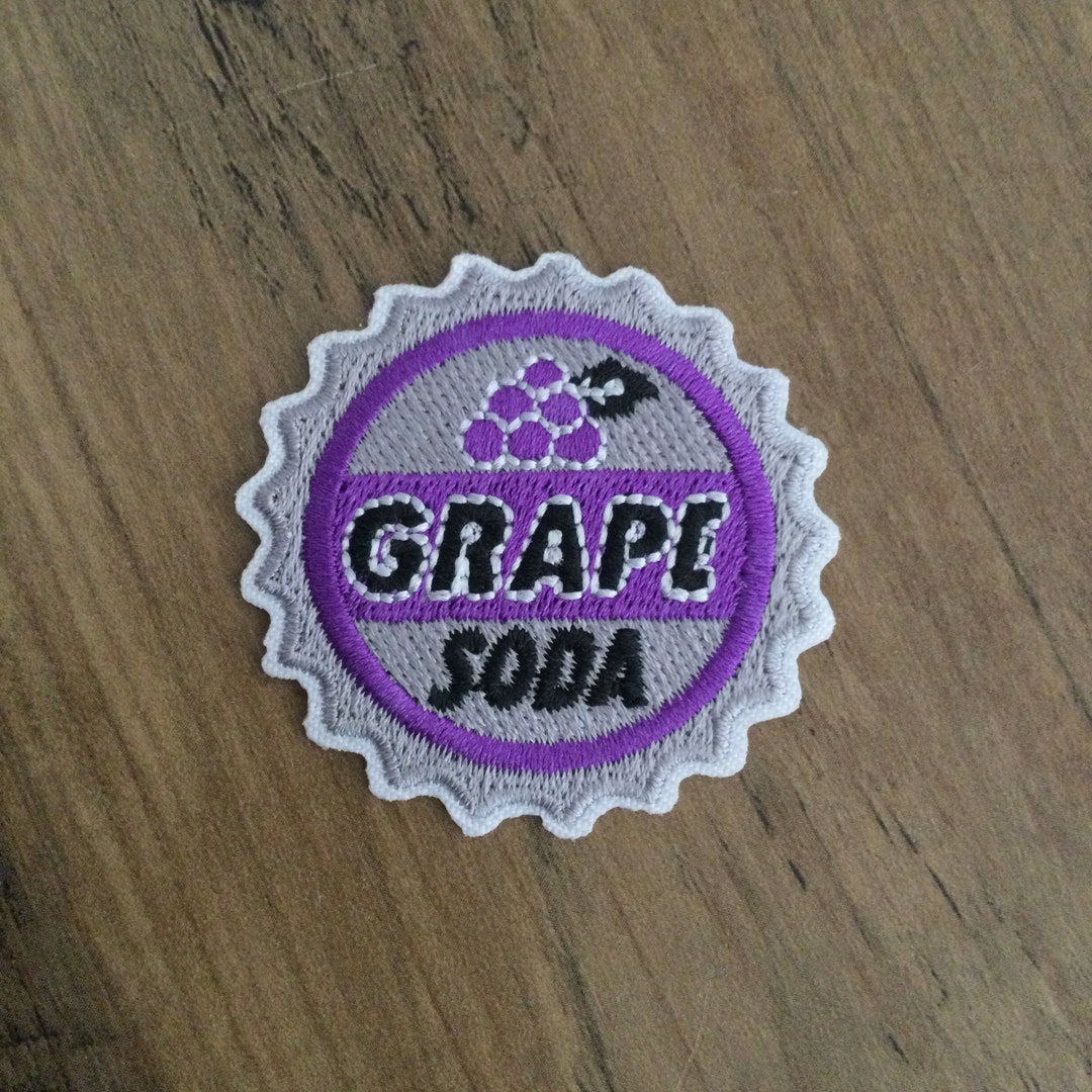 Grape Soda Embroidered Patch - Etsy