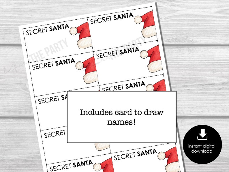 Secret Santa Questionnaire for Kids Student Gift Exchange Form ...