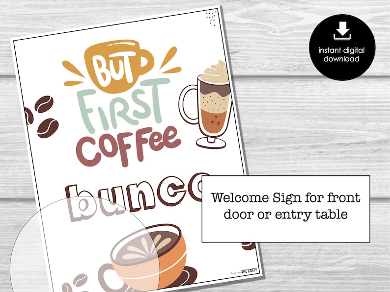 Coffee Lovers Bunco Score Sheets Coffee Party Bunco Bunco - Etsy