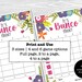Spring Bunco Score Cards, May Bunco Score Sheets, Flowers Bunco ...