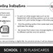 School Supplies Printable Flashcards for Kids, Classroom Vocabulary ...