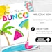 Summer Bunco Party Bundle Printable PDF, Beach Theme Score Cards ...