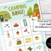 Camping Bingo Game, Party Game for Kids, Classroom Bingo Game, Scout ...