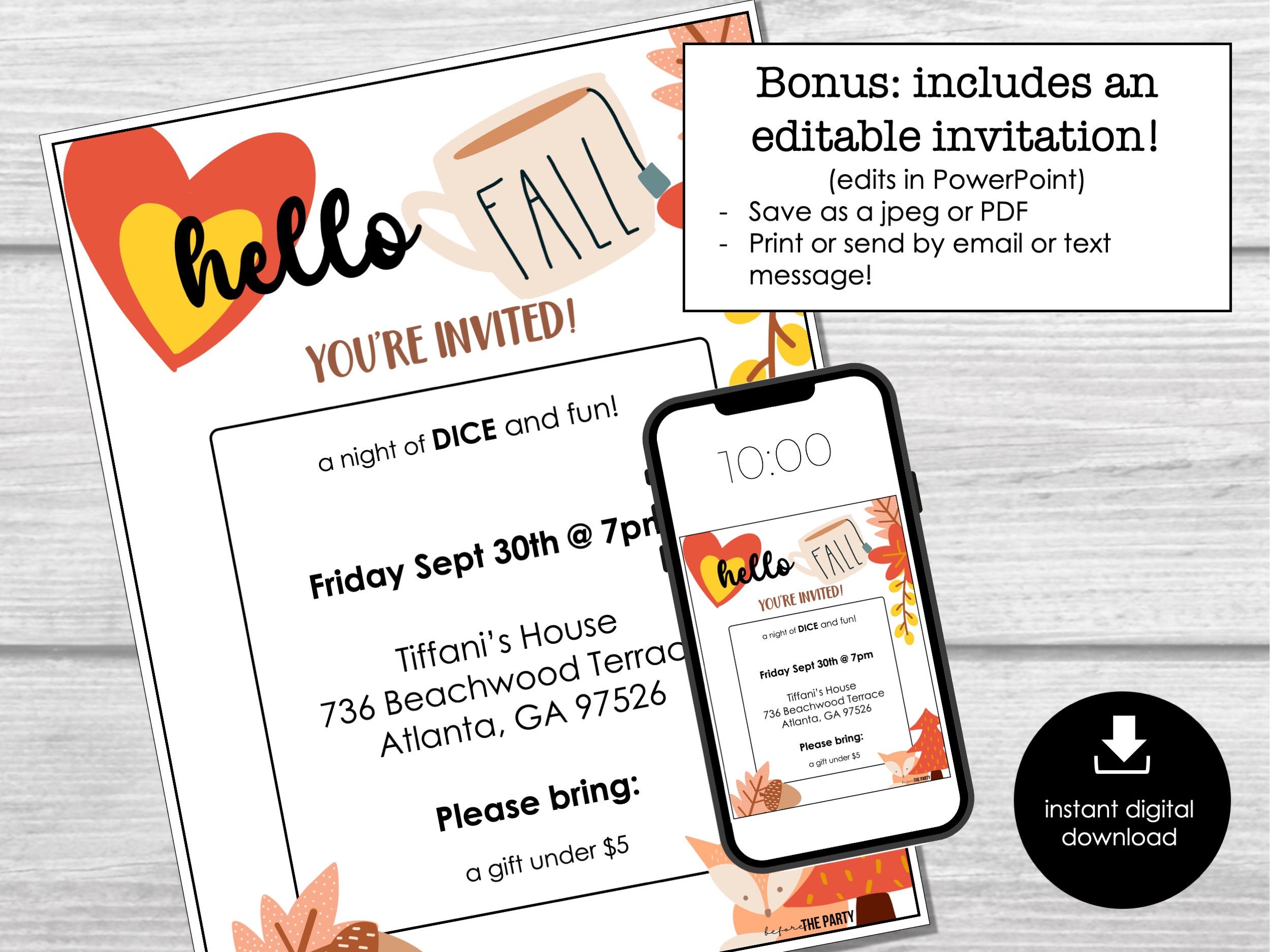 Fall Bunco Score Cards, Autumn Leaves Bunco Score Sheets, FALL Harvest ...