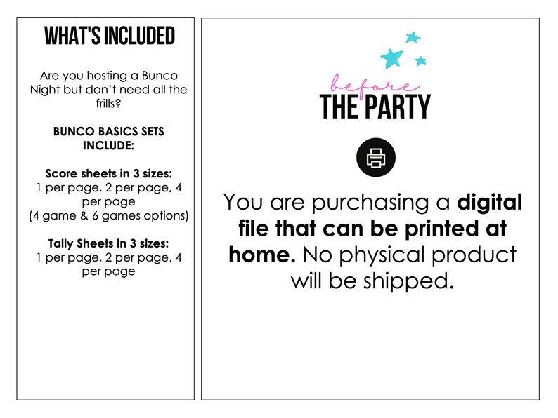 Taco Bunco Scorecards Printable, Fiesta Party Game, Instant Download - Etsy