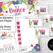 Spring Bunco Score Cards, May Bunco Score Sheets, Flowers Bunco ...