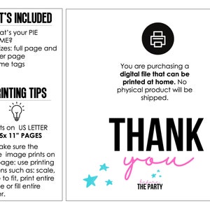 What's Your Pie Name With Name Tags & Sign, Icebreaker, Pie Contest ...