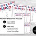 Patriotic BUNCO Printable Bundle Score Cards Tally and Table Cards 4 ...
