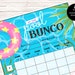 Summer Pool Party Bunco Score Cards, Swim Party Bunco Score Sheets ...