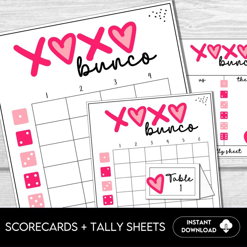 Valentine Game Score - Etsy