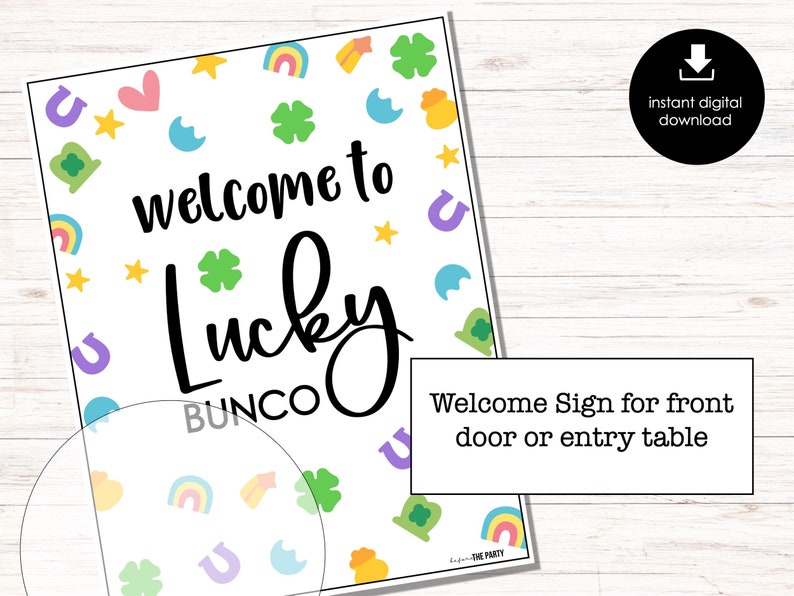 March Bunco Score Sheets St. Patrick's Bunco Lucky Bunco - Etsy