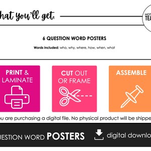 WH Question Words, Classroom English Grammar Poster, Classroom Decor ...