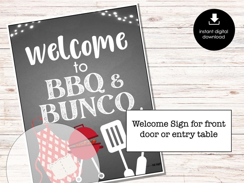 Summer Barbecue Bunco Score Cards Outdoor Bunco Score Sheets - Etsy