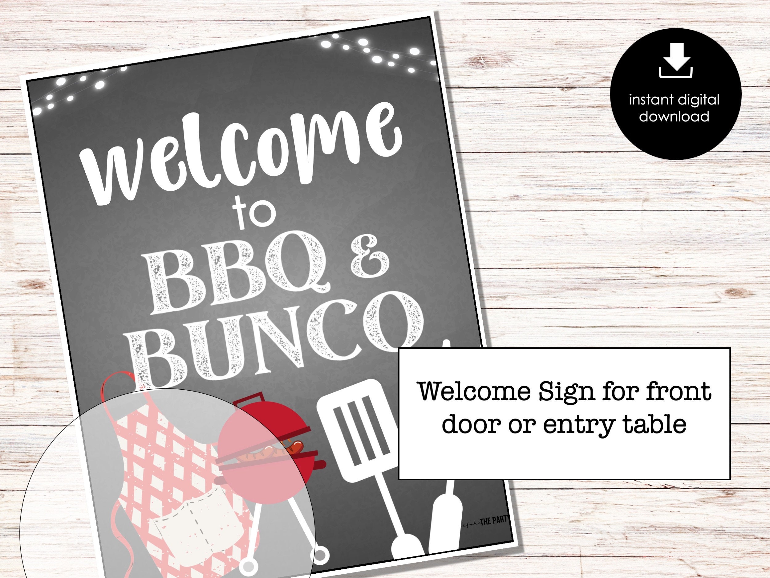 Summer Barbecue Bunco Score Cards Outdoor Bunco Score Sheets - Etsy