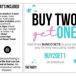 Fall Vibes Bunco Party Kit: Score Cards, Invitation (digital Download ...