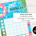 Summer Pool Party Bunco Score Cards, Swim Party Bunco Score Sheets ...