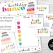 Birthday Party Bunco Score Cards, Happy Birthday Bunco Invitation ...