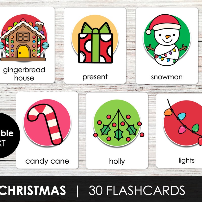 Christmas Vocabulary - Etsy