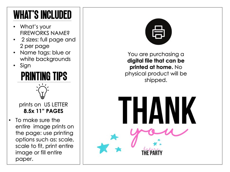 What's Your Fireworks Name 4th of July Ice Breaker Game - Etsy