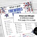 What's Your Fireworks Name 4th of July Ice Breaker Game, Name Tags ...