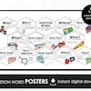WH Question Words, Classroom English Grammar Poster, Classroom Decor ...