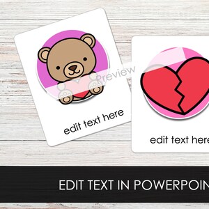 Valentine's Day Printable Flashcards for Kids, Valentine Vocabulary ...