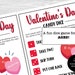 Valentine's Day Candy Dice Game, Valentine Party Game for Kids, Easy ...