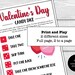 Valentine's Day Candy Dice Game, Valentine Party Game for Kids, Easy ...