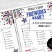 What's Your Fireworks Name 4th of July Ice Breaker Game, Name Tags ...