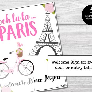 Paris Theme Bunco Party Printable Kit (digital Download) - Etsy