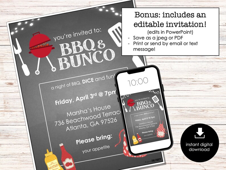 Summer Barbecue Bunco Score Cards Outdoor Bunco Score Sheets - Etsy