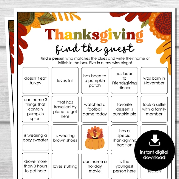 Find Someone Who Game - Etsy