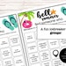 Summer Find Someone Who Bingo, Printable Party Game, Printable Game for ...