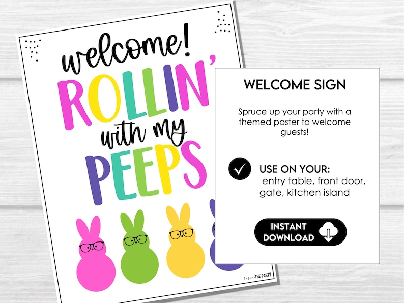 Easter Bunco Party Bundle Printable, Peeps Score Sheets & Editable ...
