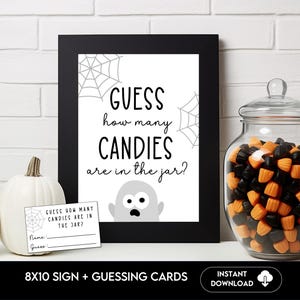Halloween Candy Guessing Game: Spooky Party Activity (digital Download ...