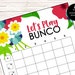 Spring Floral Bunco Score Cards, April Bunco Score Sheets, Spring Bunco ...