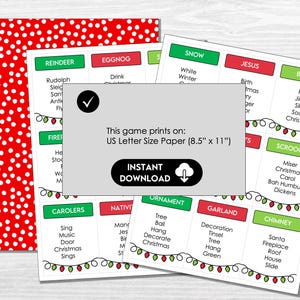 Christmas Forbidden Word Game: Holiday Party Fun (printable) - Etsy