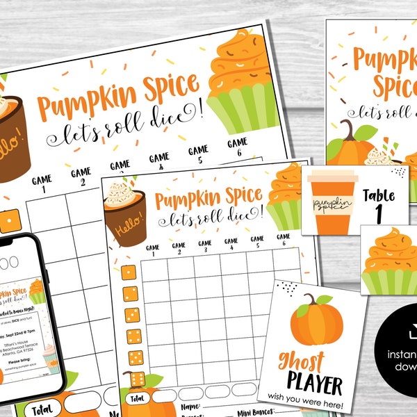 Fall Bunco Night Invitation - Etsy