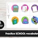 School Supplies Printable Flashcards for Kids, Classroom Vocabulary ...